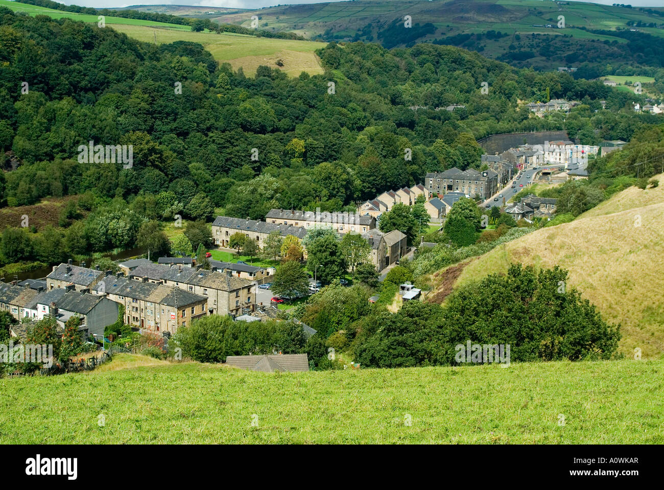 The West Yorkshire town of Todmorden in West Yorkshire Stock Photo - Alamy