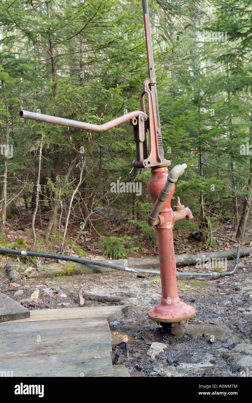 Hand Pump at Zealand Falls Hut White Mountain National Forest of New ...