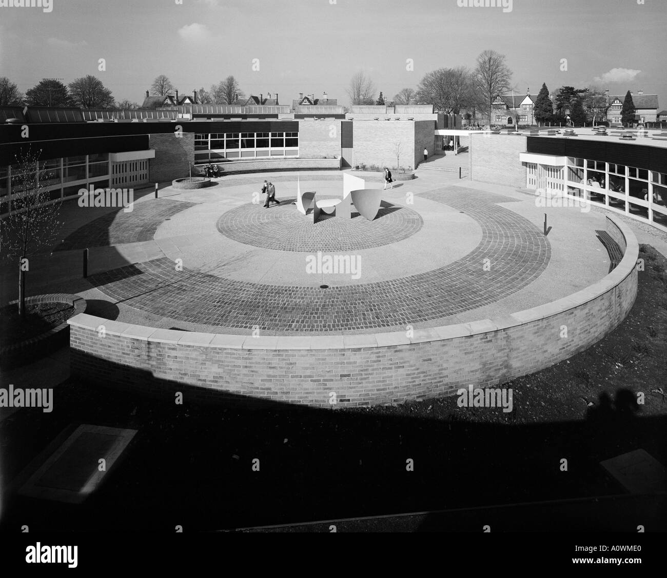 School, Countesthorpe, Leicestershire, 1971. Playground. Architect ...