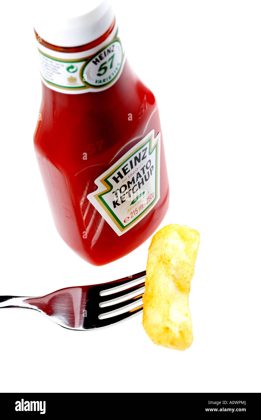 Potato Chip on a Fork Stock Photo - Alamy