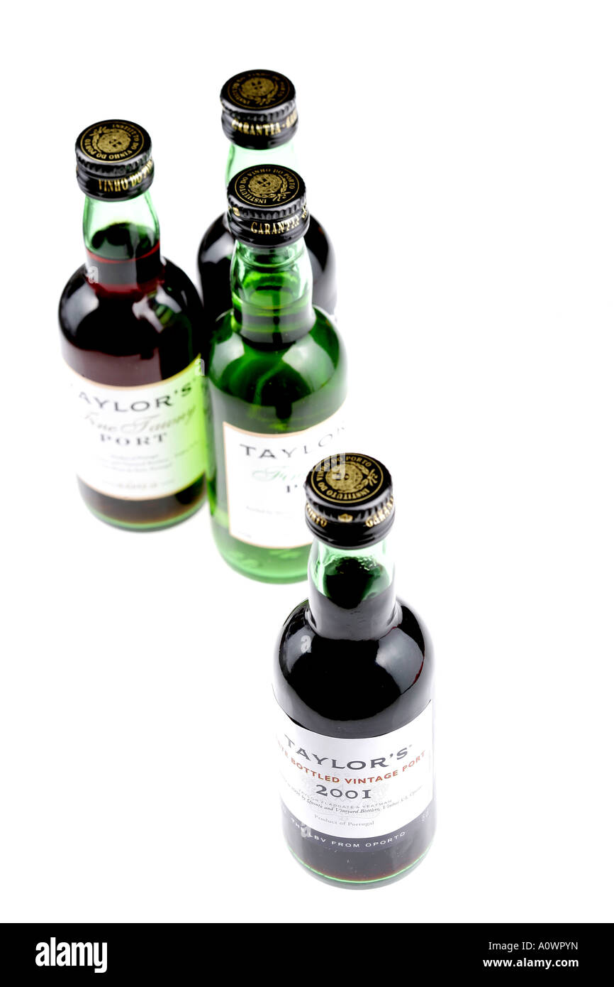 Bottles of port Cut Out Stock Images & Pictures - Alamy