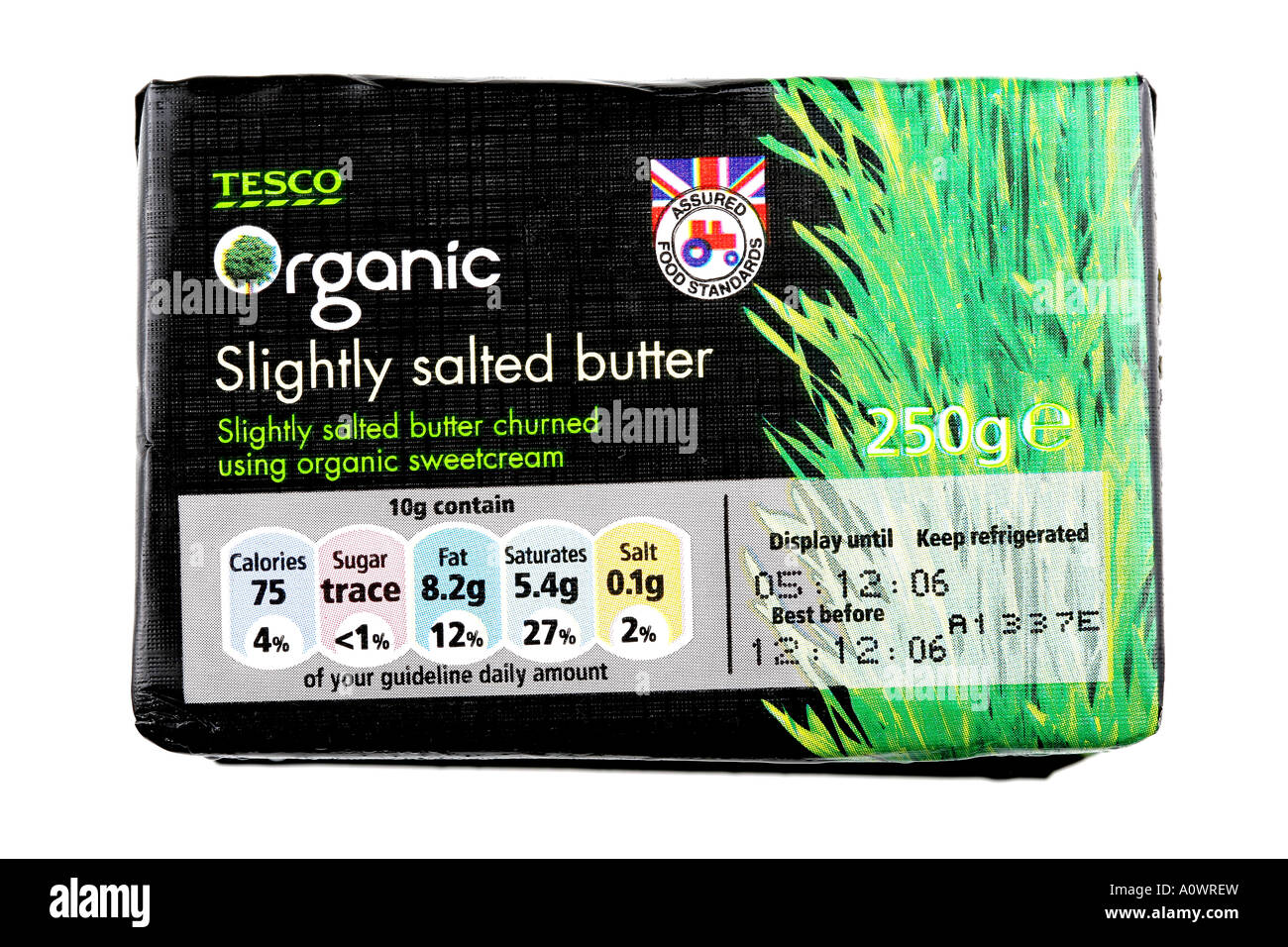 Organic food butter dairy produce slightly salted hi-res stock ...