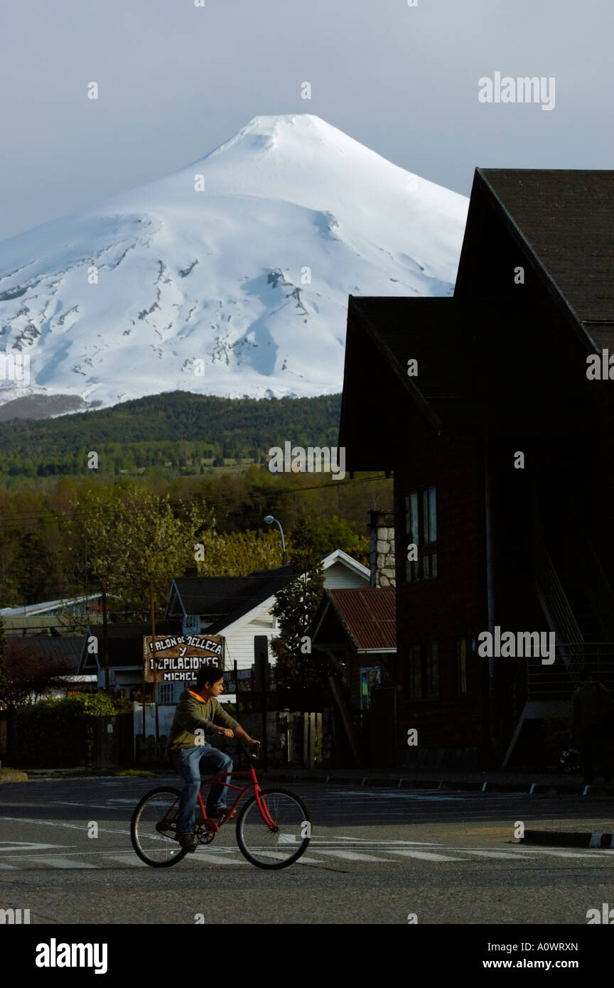 Pucon Chile volcano Stock Photo - Alamy