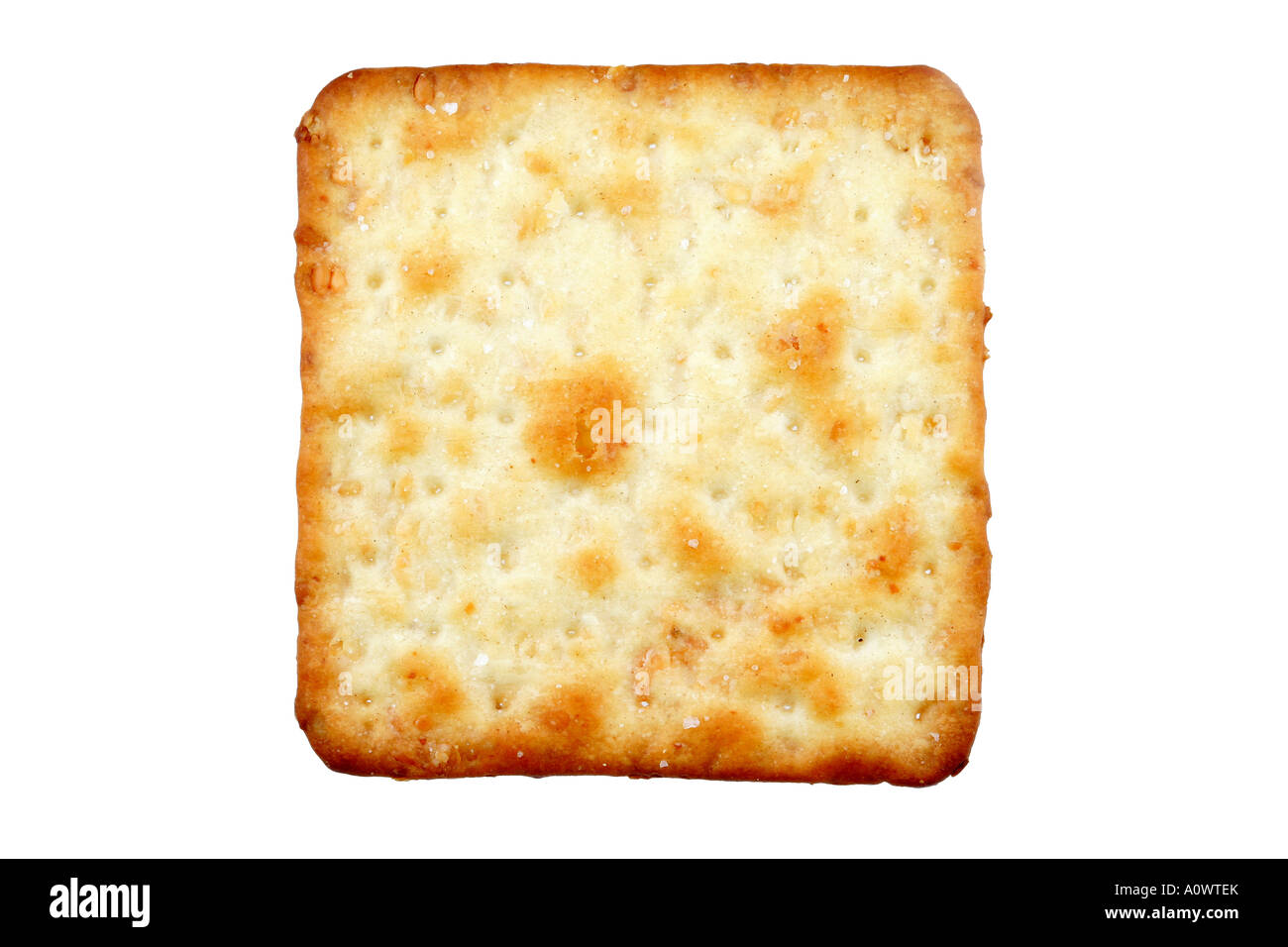 Fresh Dry Crispy Square Thin Dessert Cream Crackers Isolated On White ...