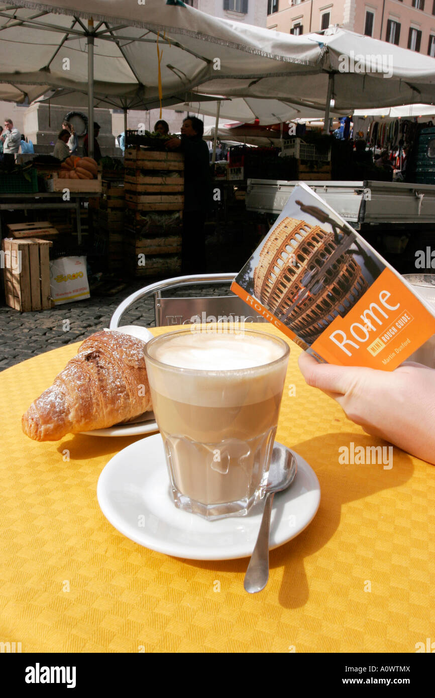 Rome cafe guide book hi-res stock photography and images - Alamy