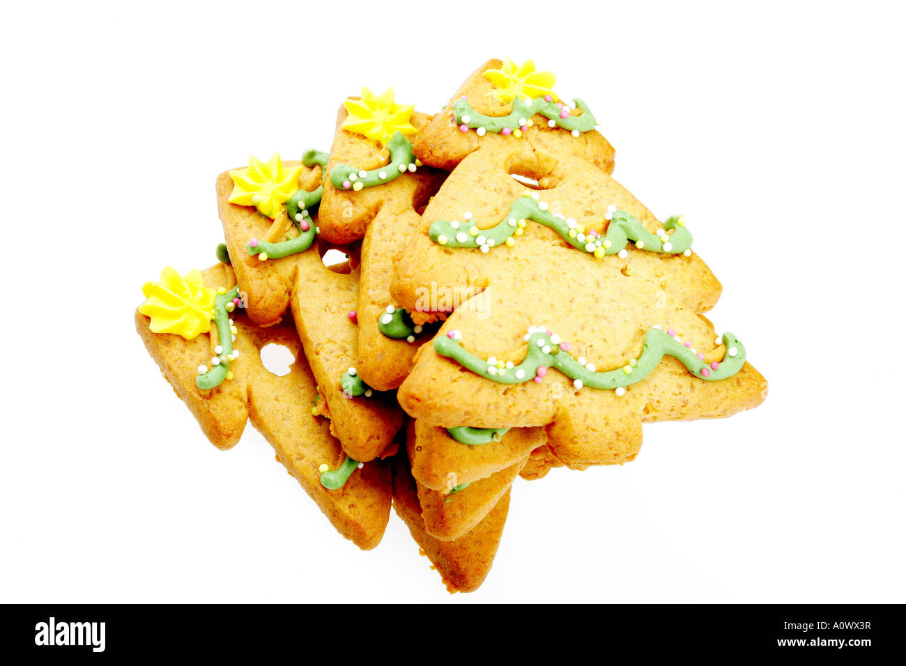 Gingerbread Christmas Tree Stock Photo - Alamy