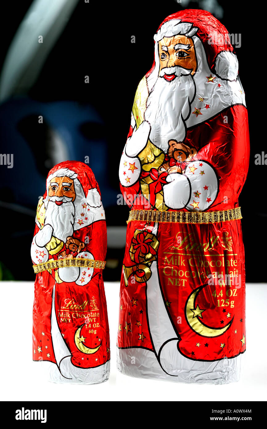 Chocolate Santa Clause Stock Photo - Alamy