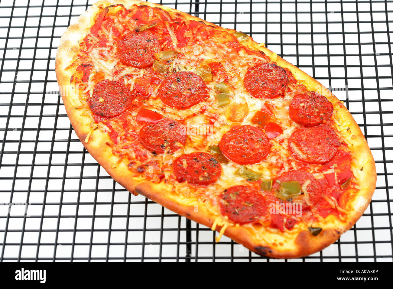 Pepperoni pizza italian thin base hi-res stock photography and images ...