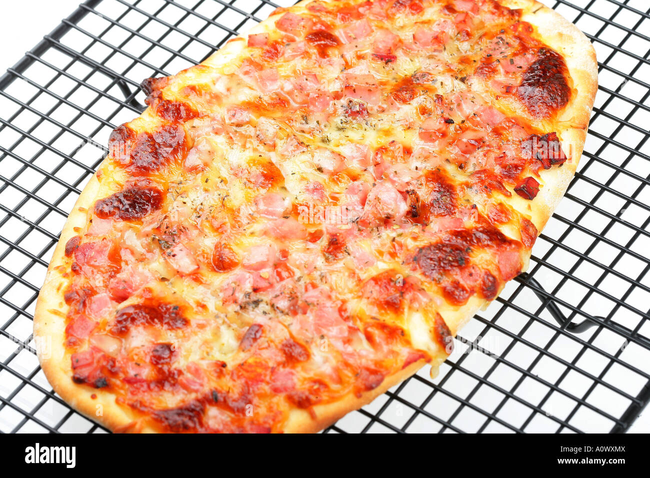 Ham and Cheese Pizza Stock Photo - Alamy