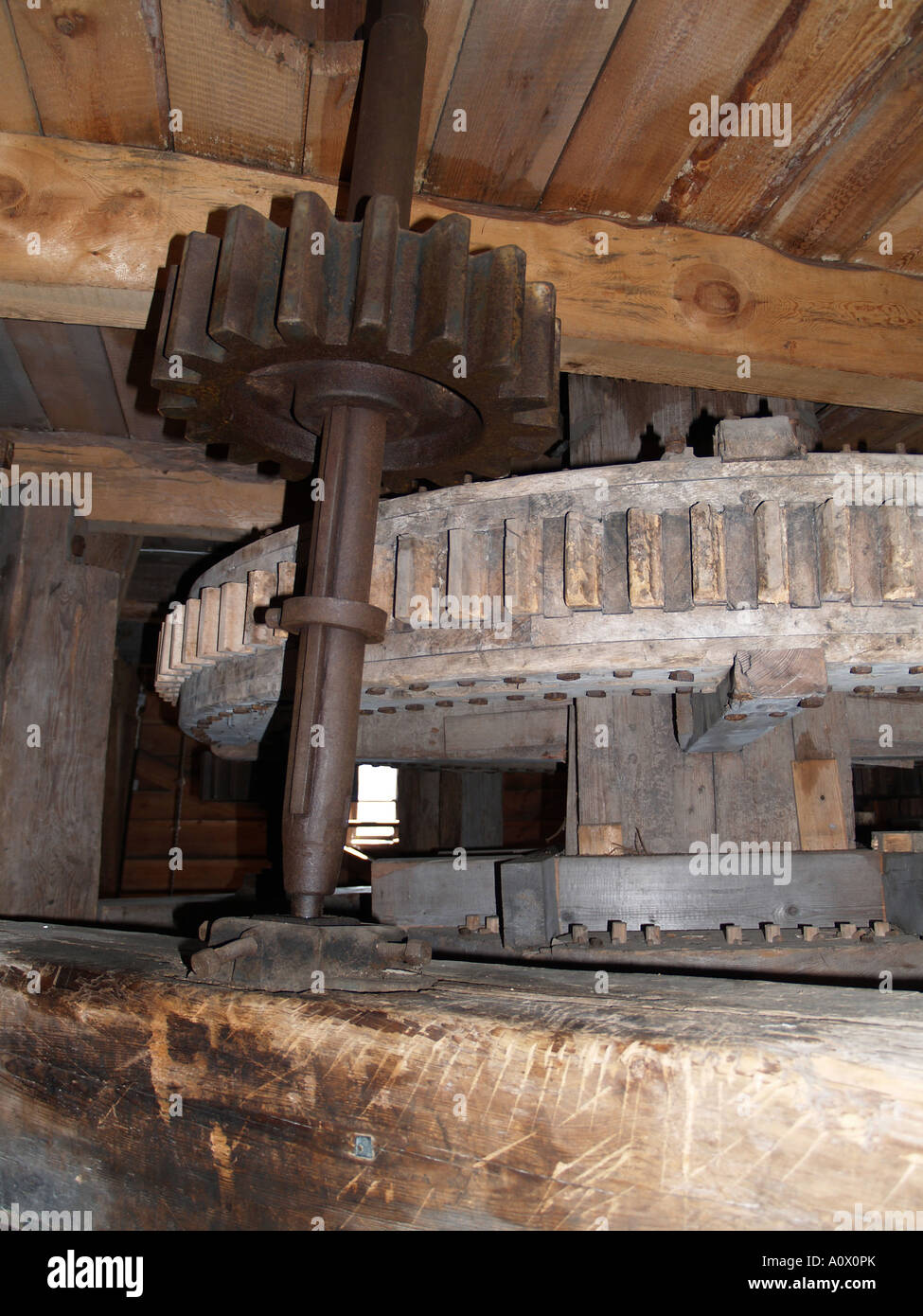 LATVIA - Ventspils - Windmill cogwheel Stock Photo - Alamy