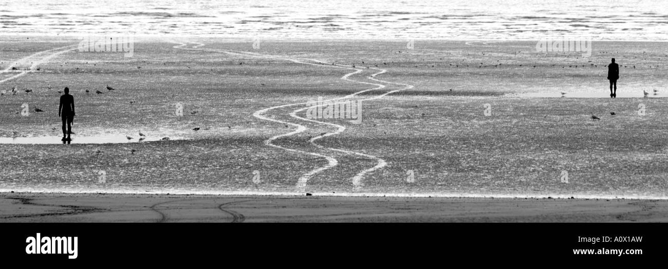Another Place Art Installation Crosby Beach Liverpool Merseyside United ...