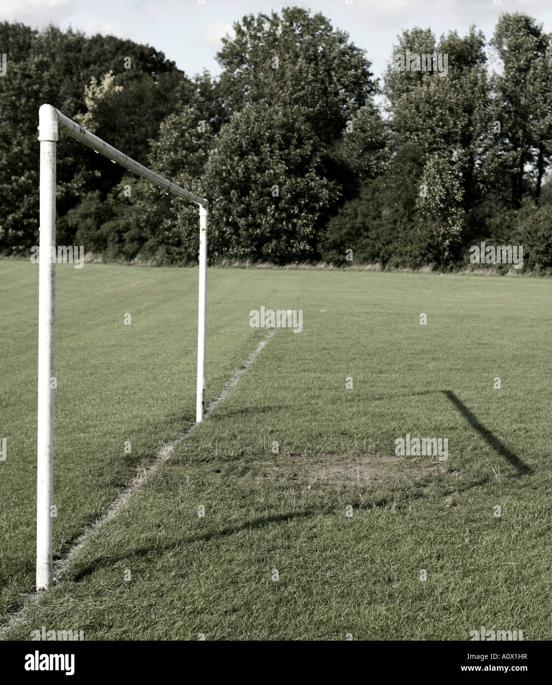 flat lighting rural or local football concepts illustrated by cropped ...