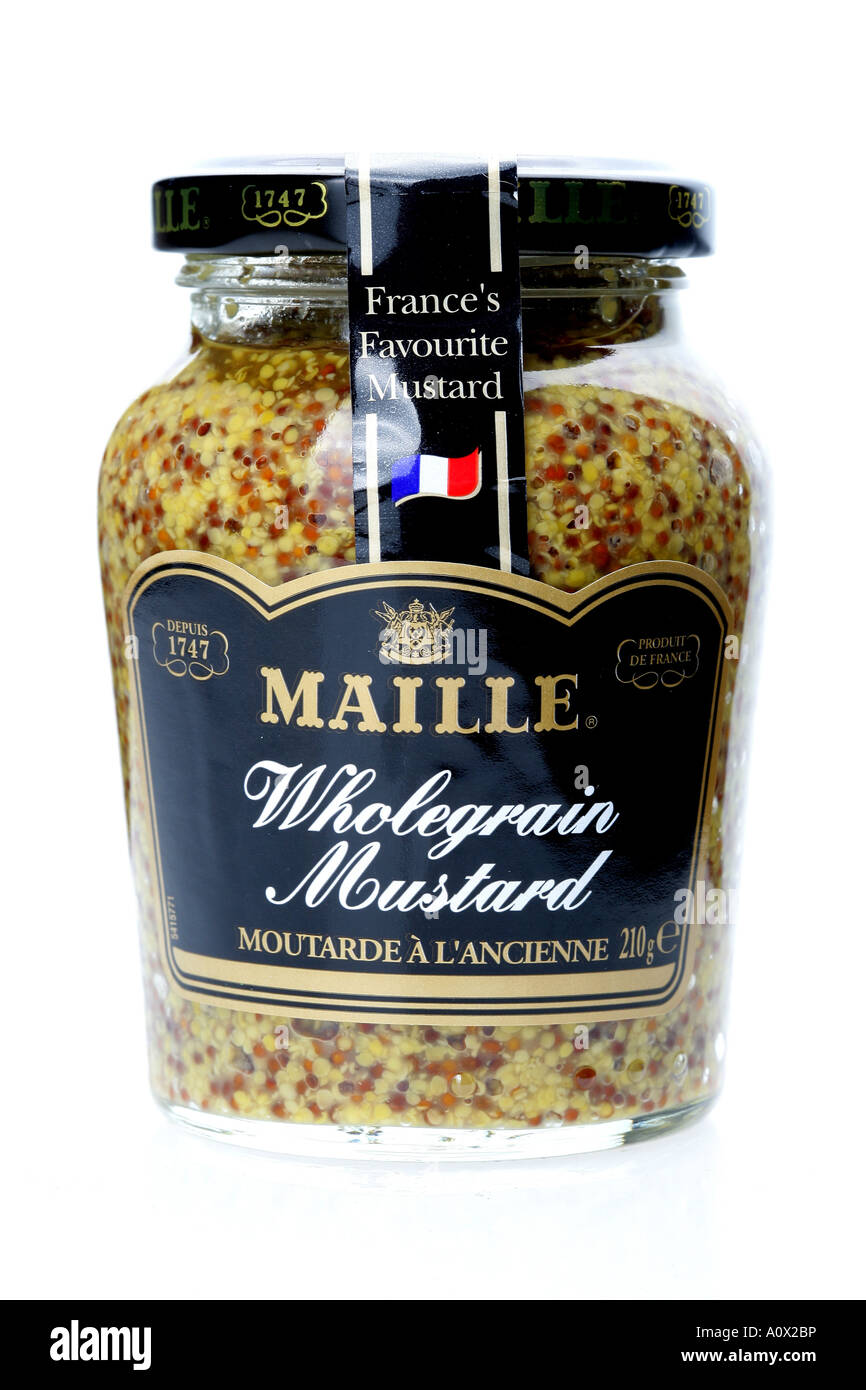 Wholegrain mustard Cut Out Stock Images & Pictures - Alamy