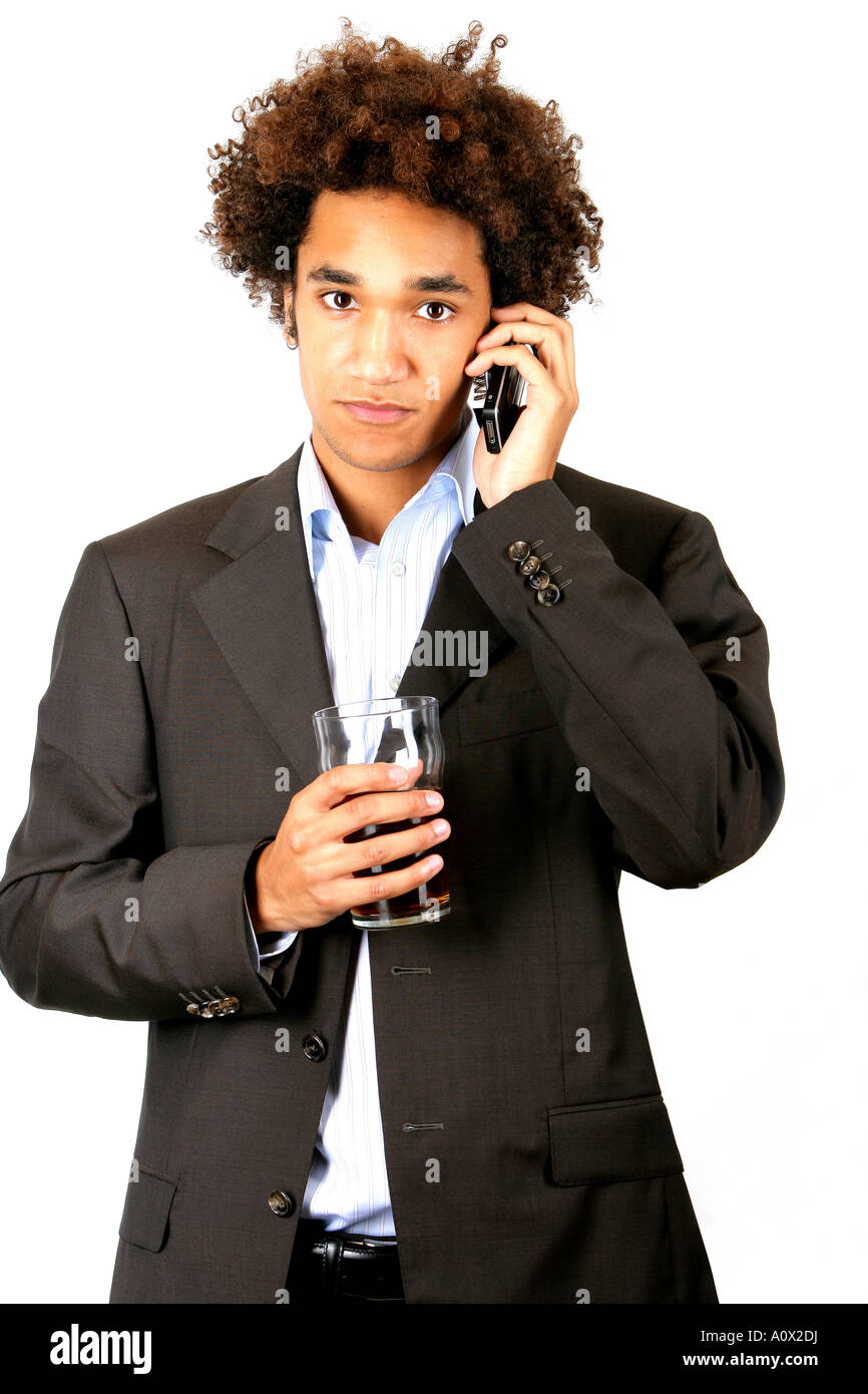 Young Man Using Mobile Phone Model Released Stock Photo - Alamy