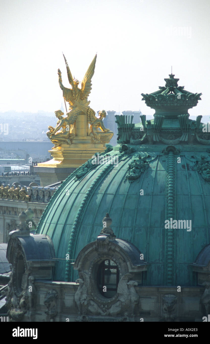 The copper dome of the Paris Opera House in France Stock Photo - Alamy