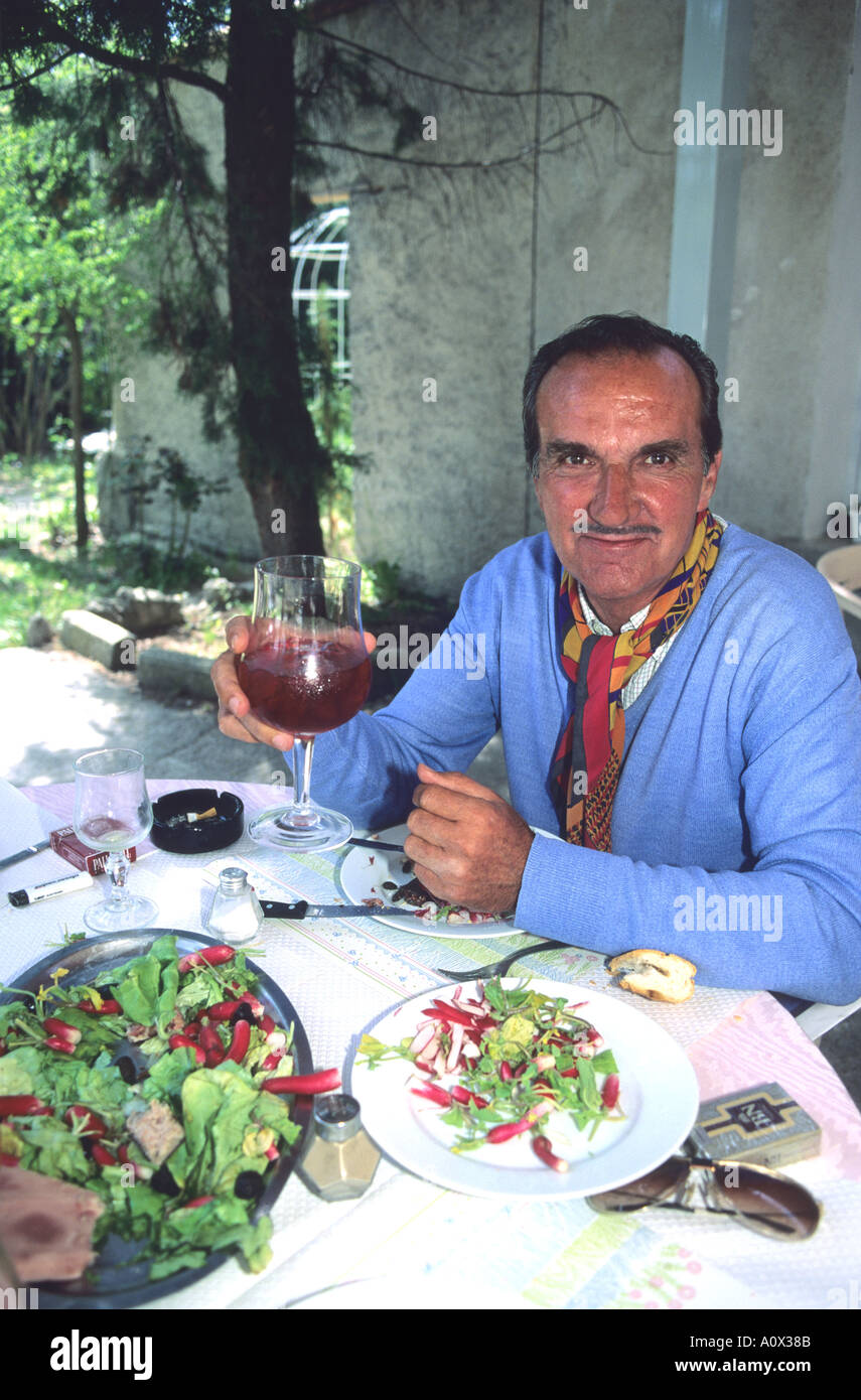 French man eating lunch in Paris France Stock Photo - Alamy
