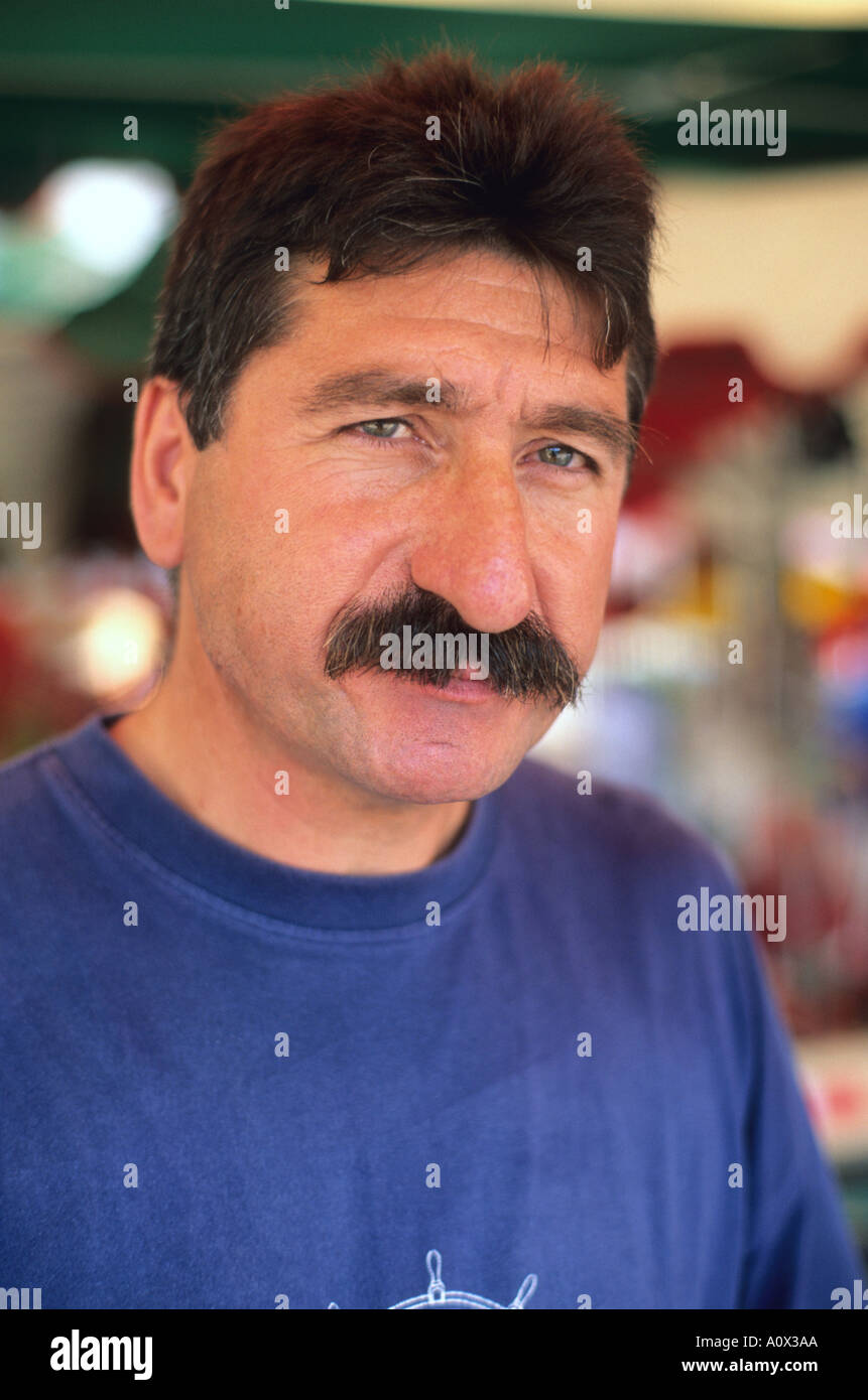 French man at market Stock Photo - Alamy