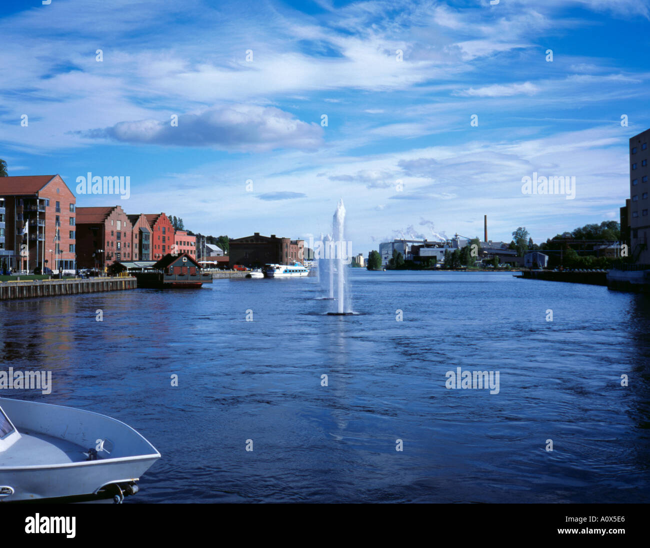 Waterfront at Skien, Telemark, Norway Stock Photo - Alamy