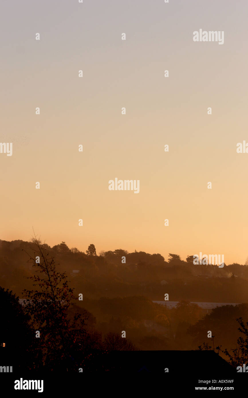 Sunrise in Kent U.K Stock Photo - Alamy