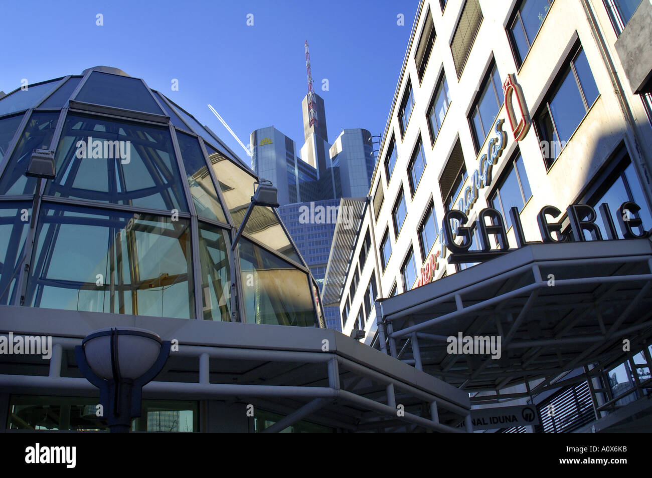 Gallery in Frankfurt Centre Germany Stock Photo - Alamy