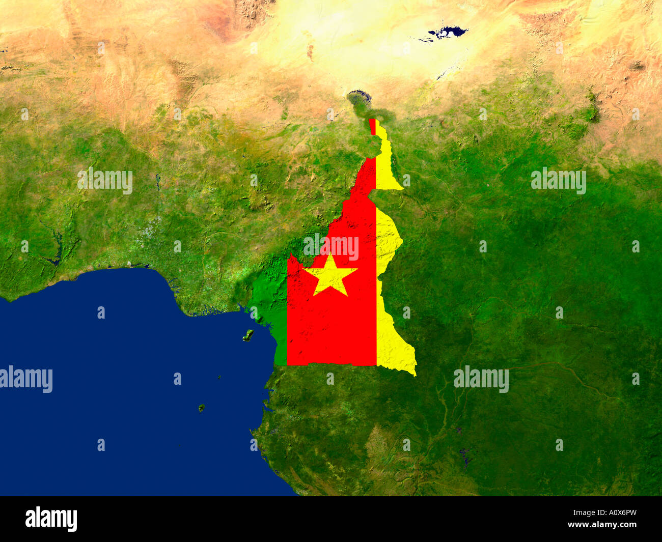 Maps of cameroon hi-res stock photography and images - Alamy