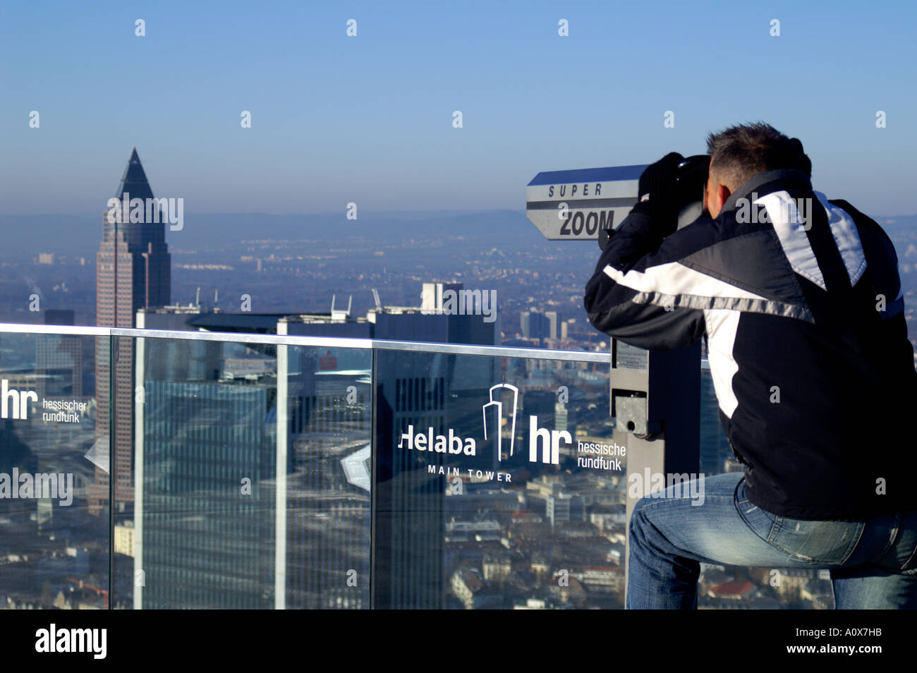 Man on tower hi-res stock photography and images - Alamy