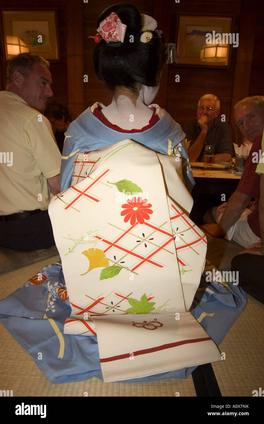 Geisha maiko trainee geisha entertainment Kyoto city Honshu Japan Asia ...