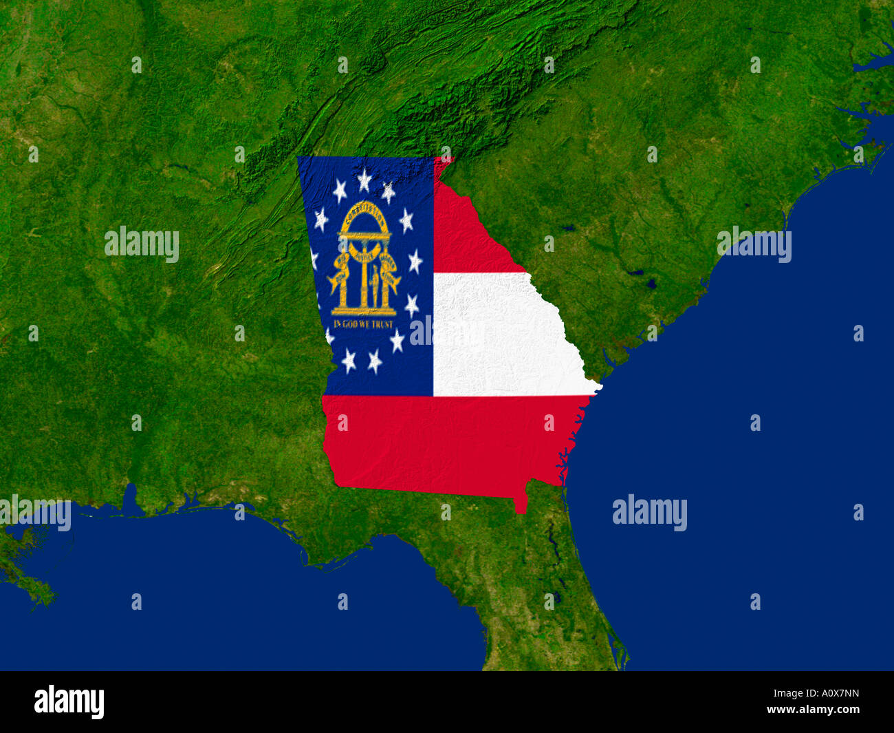 Map satellite geography georgia hi-res stock photography and images - Alamy