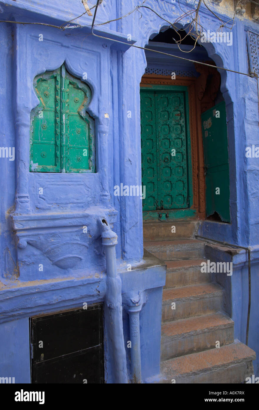 India Rajasthan Jodhpur The Blue City Old city typical old residencial ...