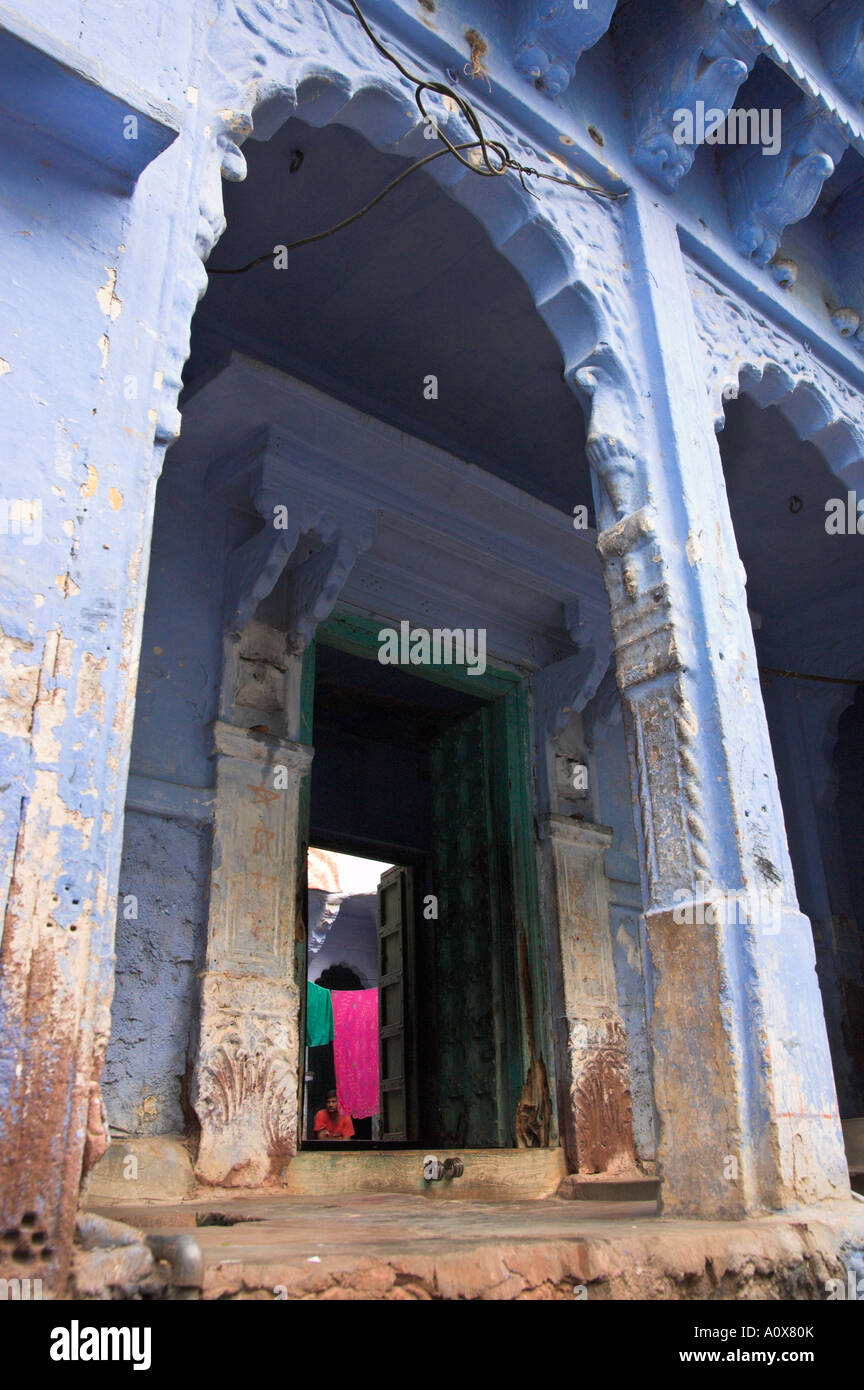 India Rajasthan Jodhpur The Blue City Old city typical old residencial ...