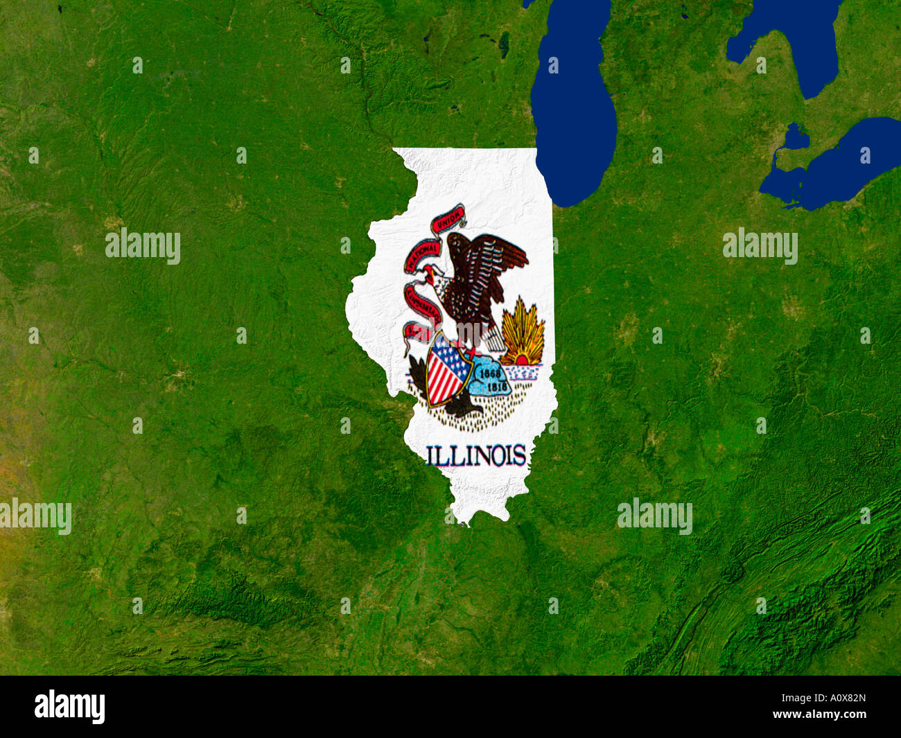 Satellite geography illinois hi-res stock photography and images - Alamy