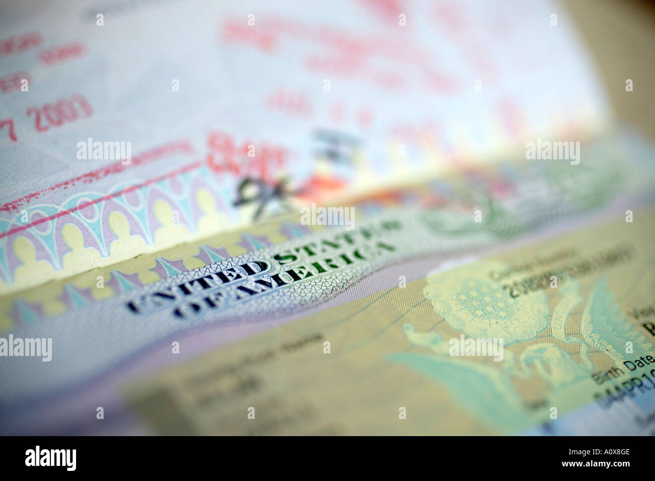 Passport with american visa Photo ANGELO CAVALLI Stock Photo - Alamy