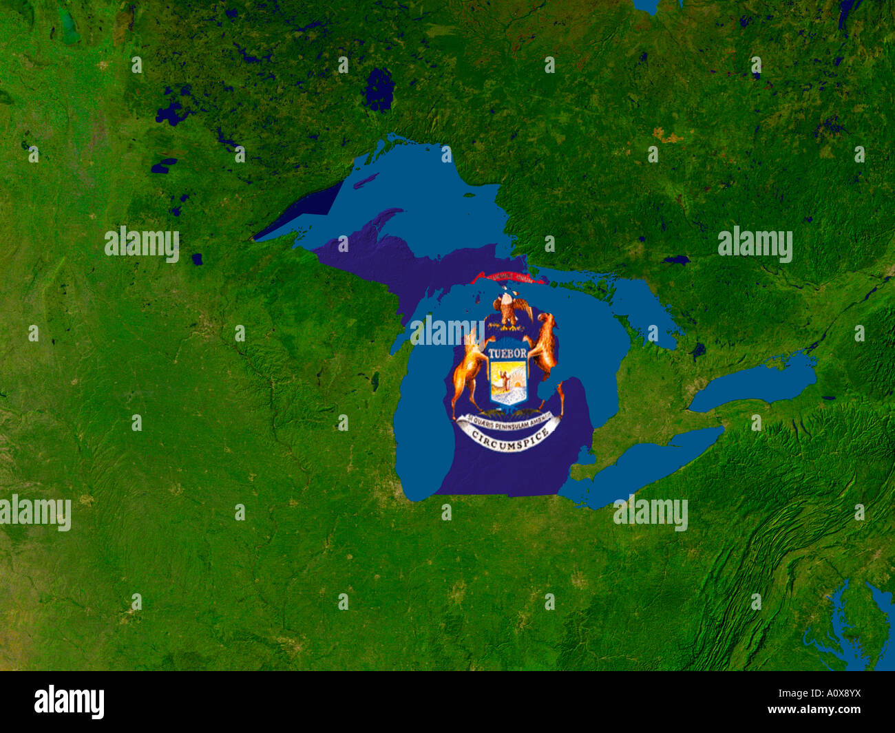 Michigan State Map Stock Photos & Michigan State Map Stock Images - Alamy