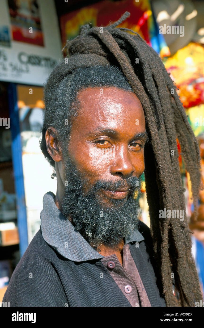 Rasta man Ocho Rios Jamaica West Indies Central America Stock Photo - Alamy