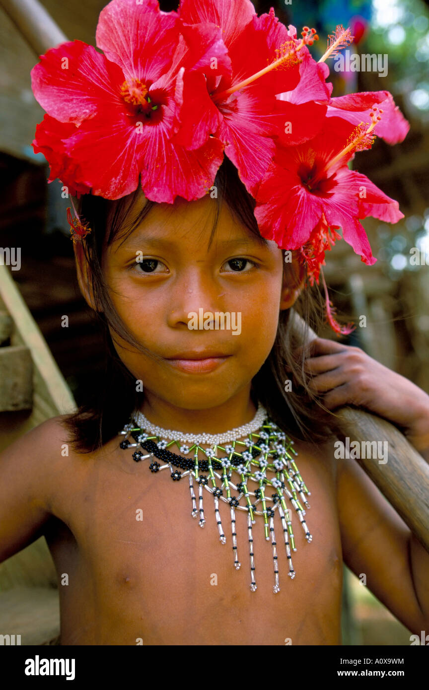 Young Embera Indian Soberania Forest National Park Panama Central ...
