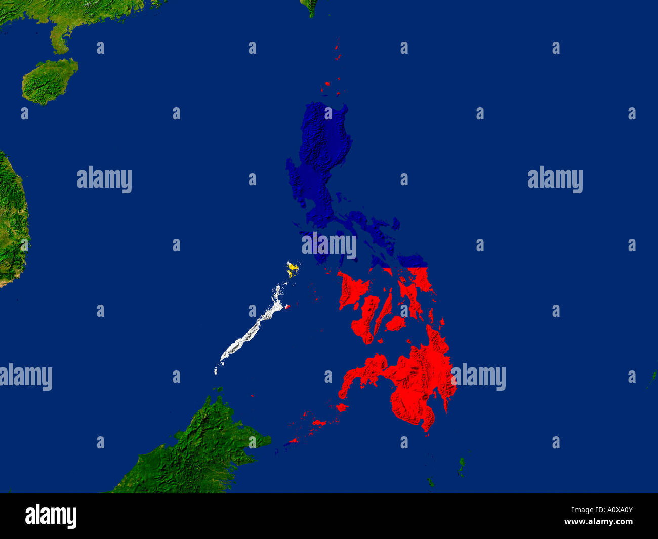 Satellite geography philippines flag hi-res stock photography and ...