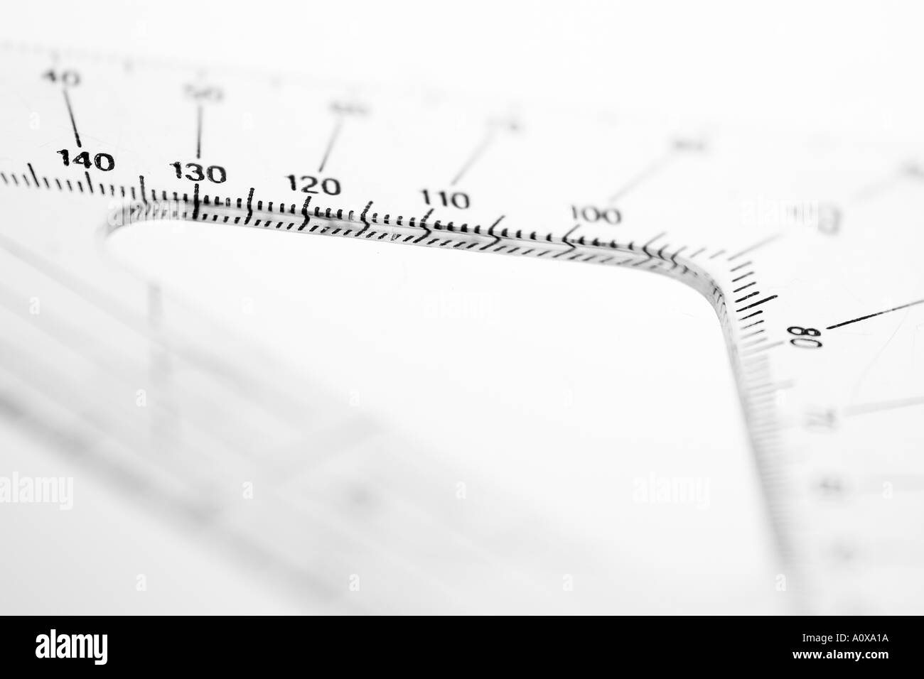 Ruler markings Black and White Stock Photos & Images - Alamy