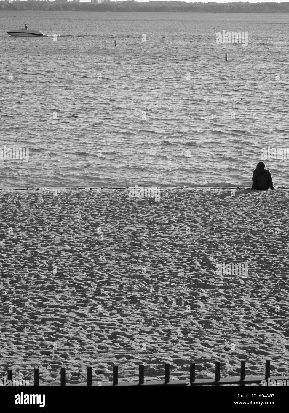 Sit by a lake Black and White Stock Photos & Images - Alamy