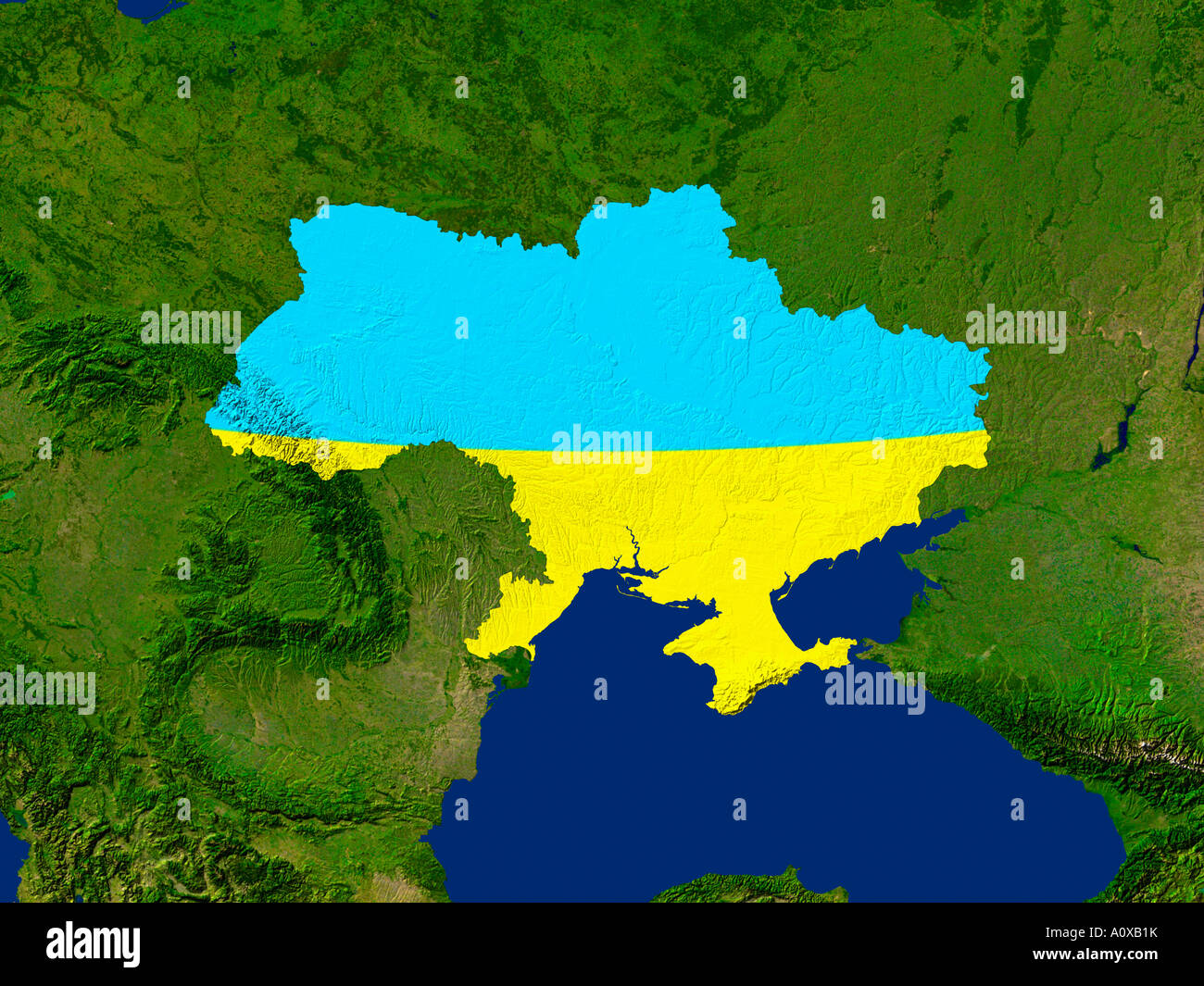 Map satellite geography ukraine hi-res stock photography and images - Alamy