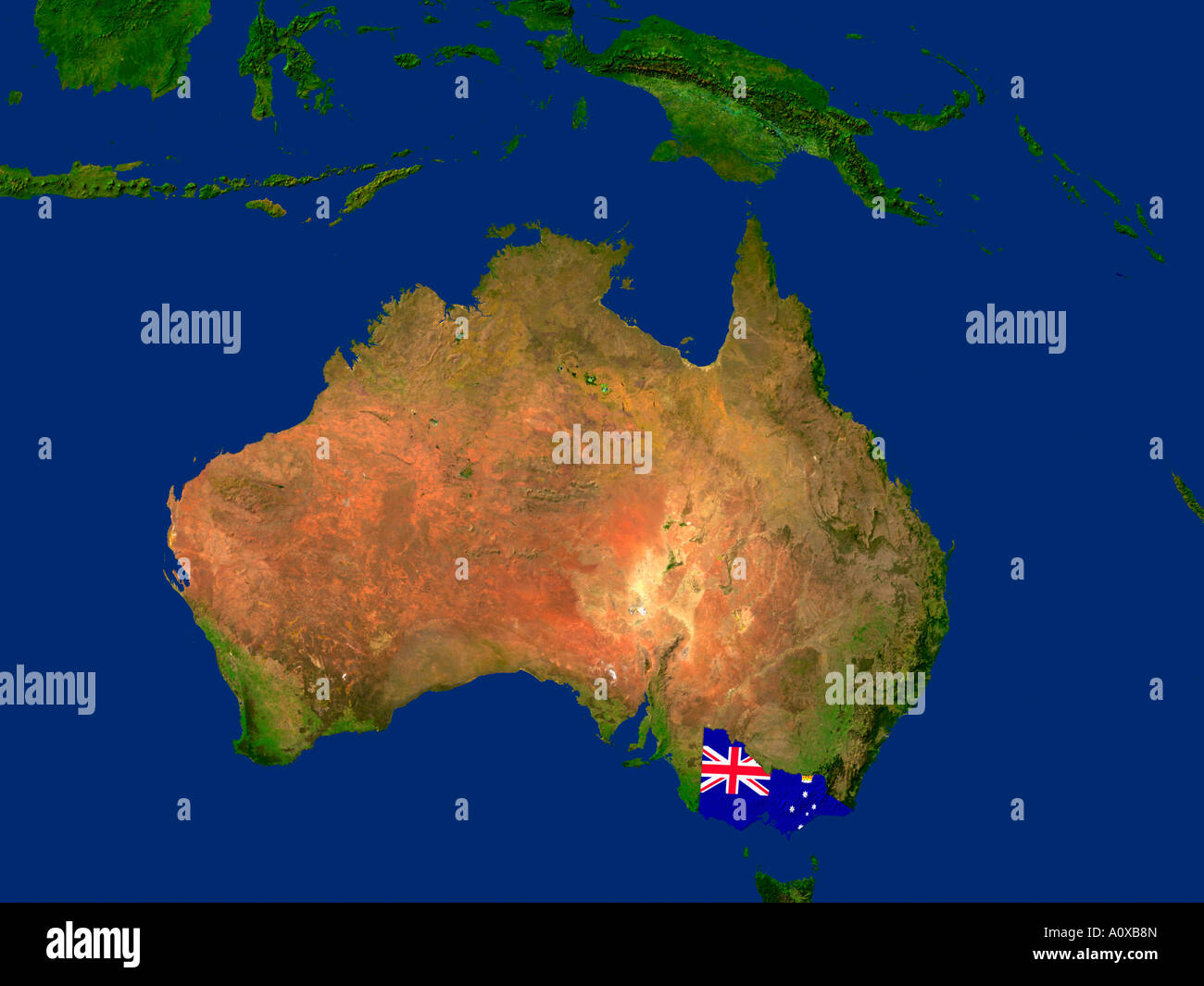 Victoria australia map hi-res stock photography and images - Alamy