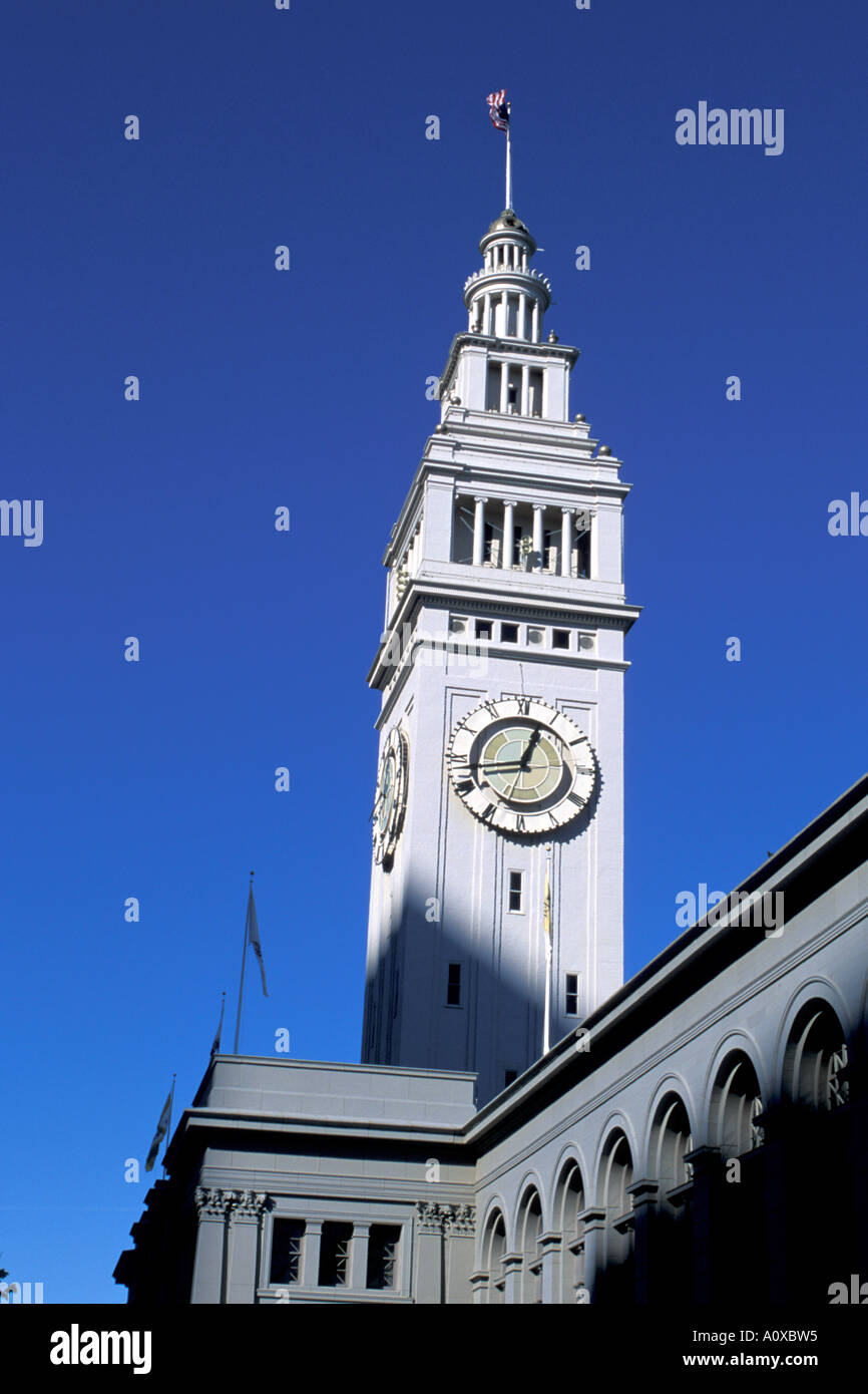 Clock Tower at the Port of San Francisco in California Stock Photo - Alamy