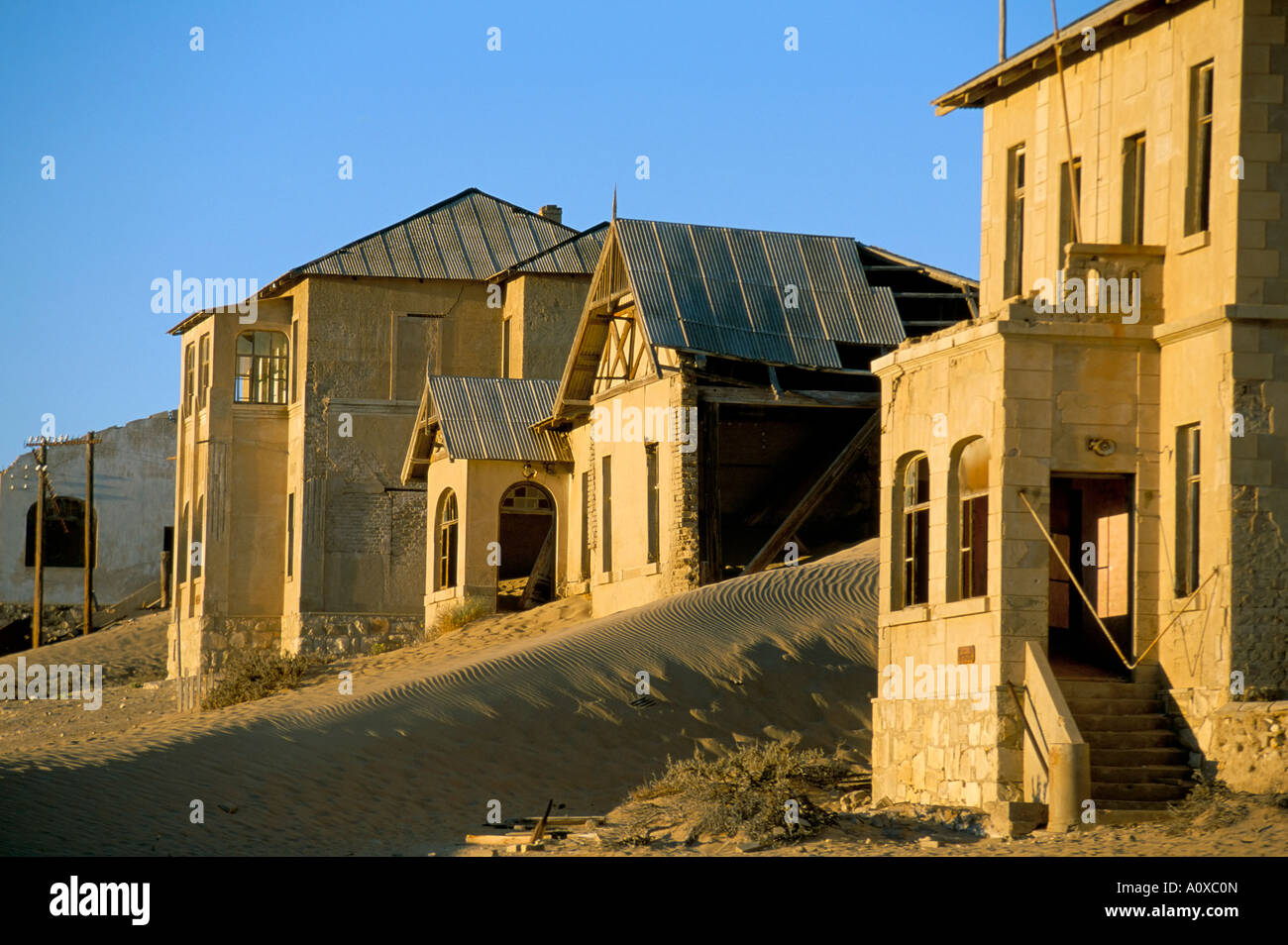 Diamond mining ghost town Kolmanskop Namib Desert Luderitz Namibia ...
