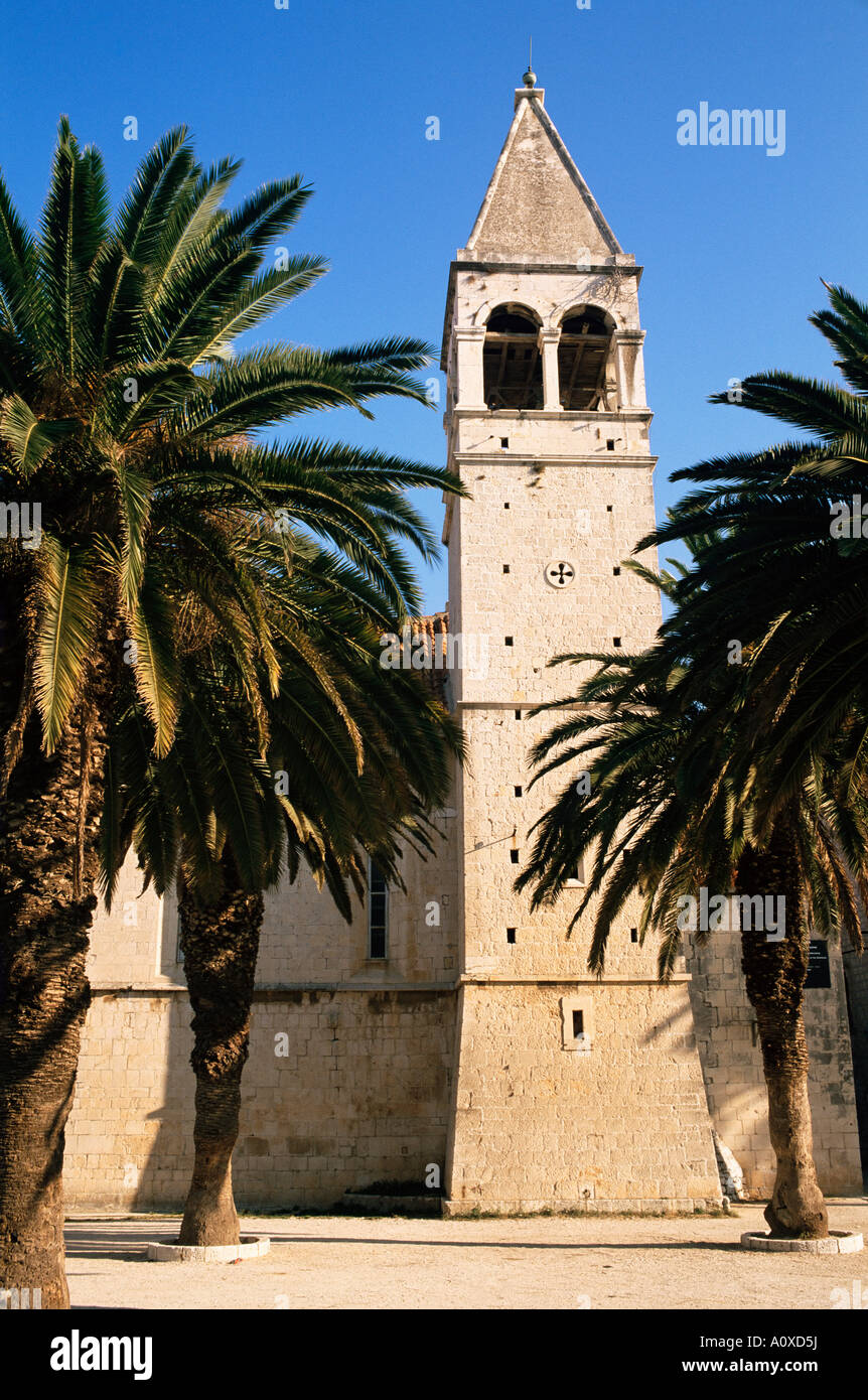 Monastery tower Trogir Croatia Europe Stock Photo - Alamy