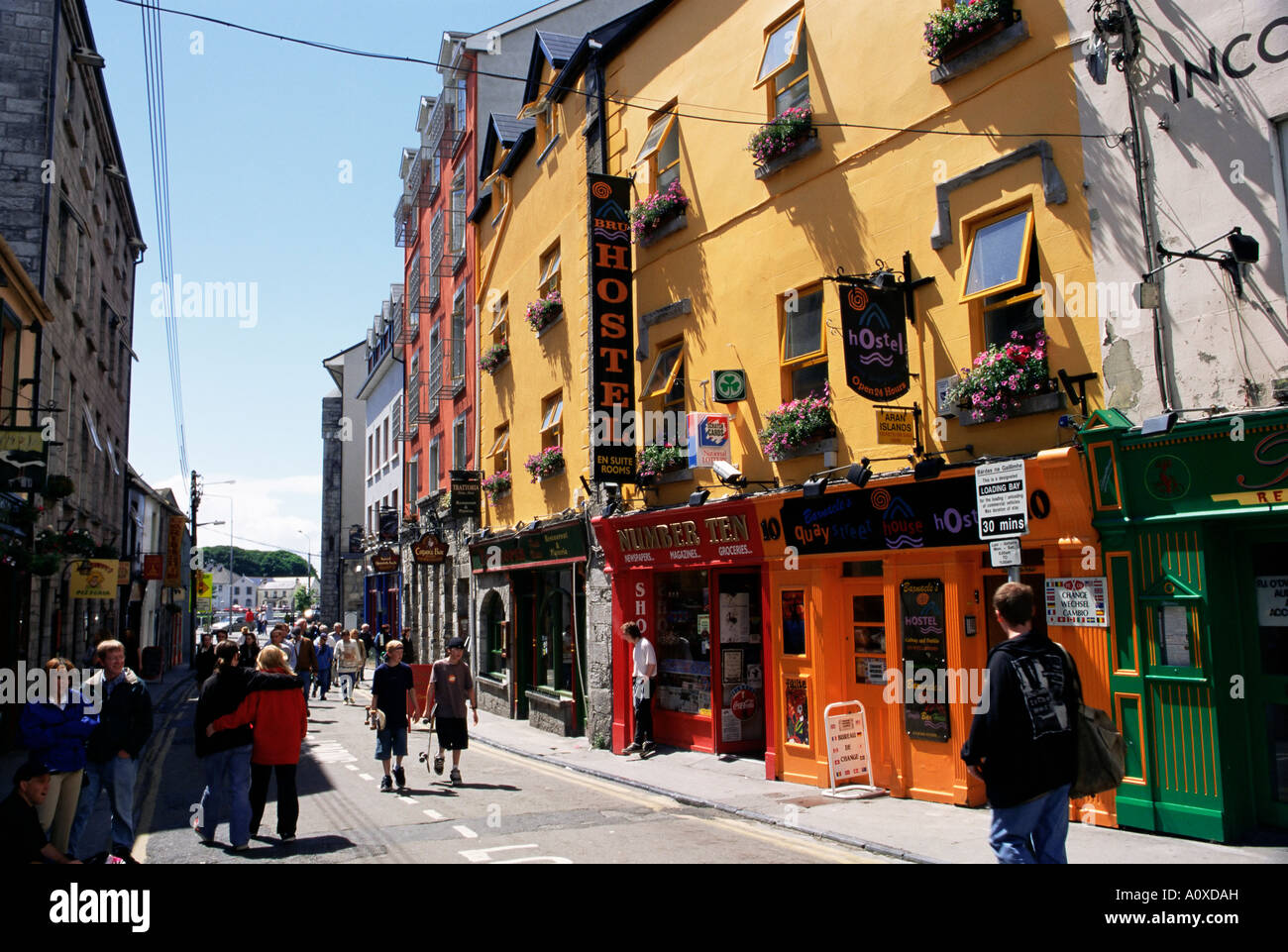Colourful facades Galway County Galway Connacht Eire Republic of ...