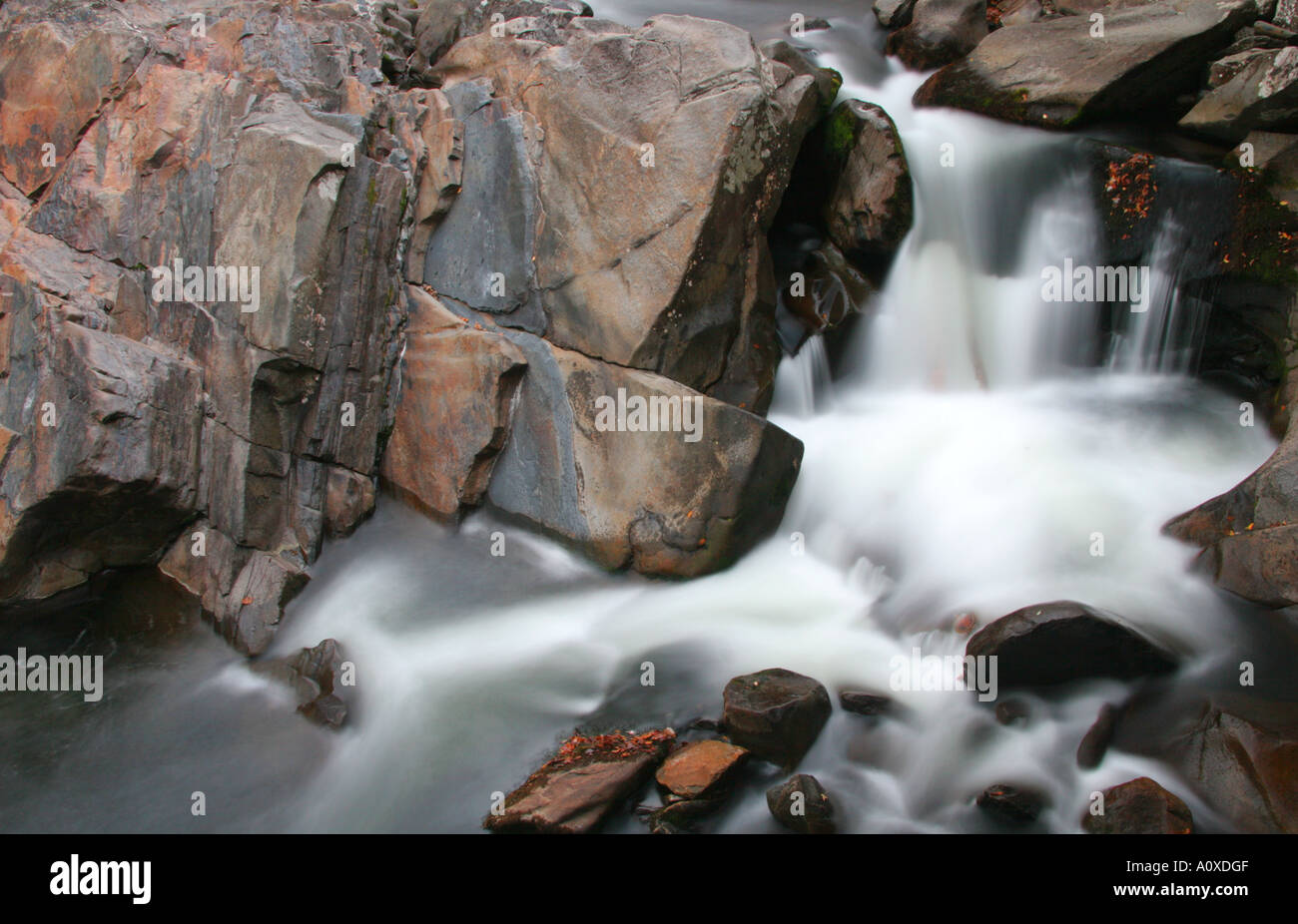 Smokey Mountain Waterfall Stock Photo - Alamy