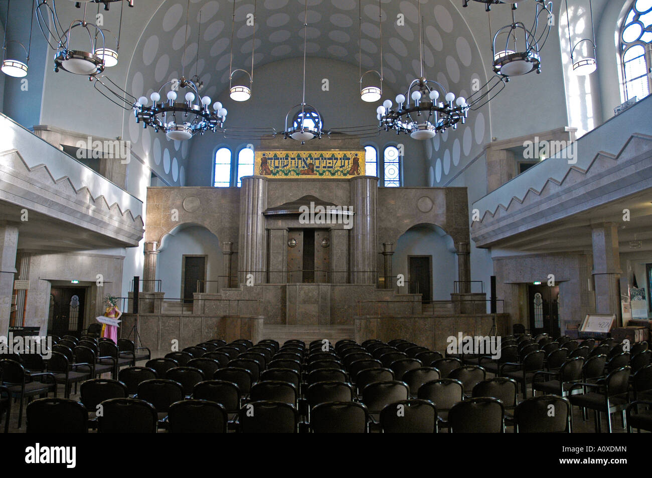 Interior, old synagogue, Essen, North Rhine-Westphalia, Germany Stock ...