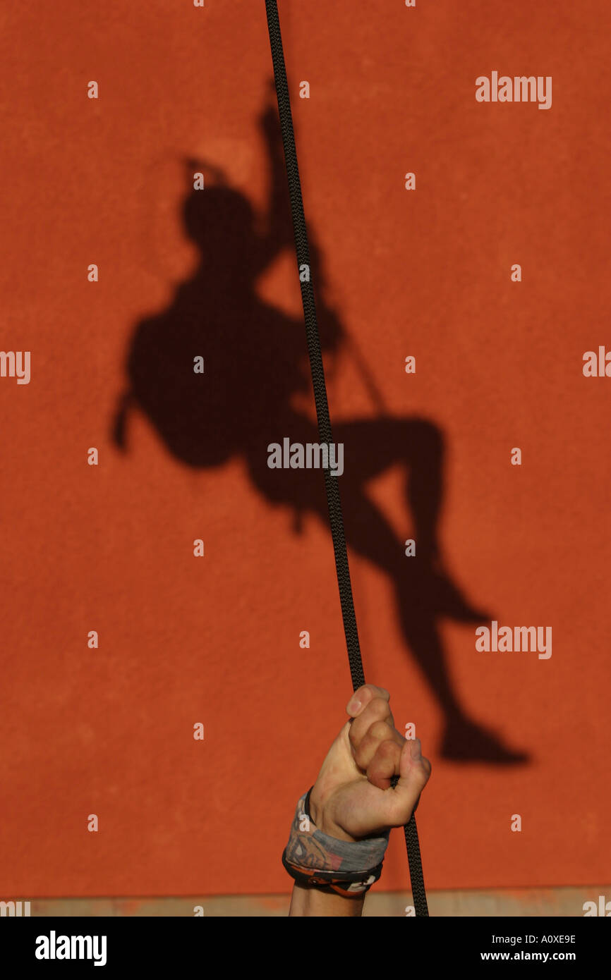 Repelling climbing wall hi-res stock photography and images - Alamy