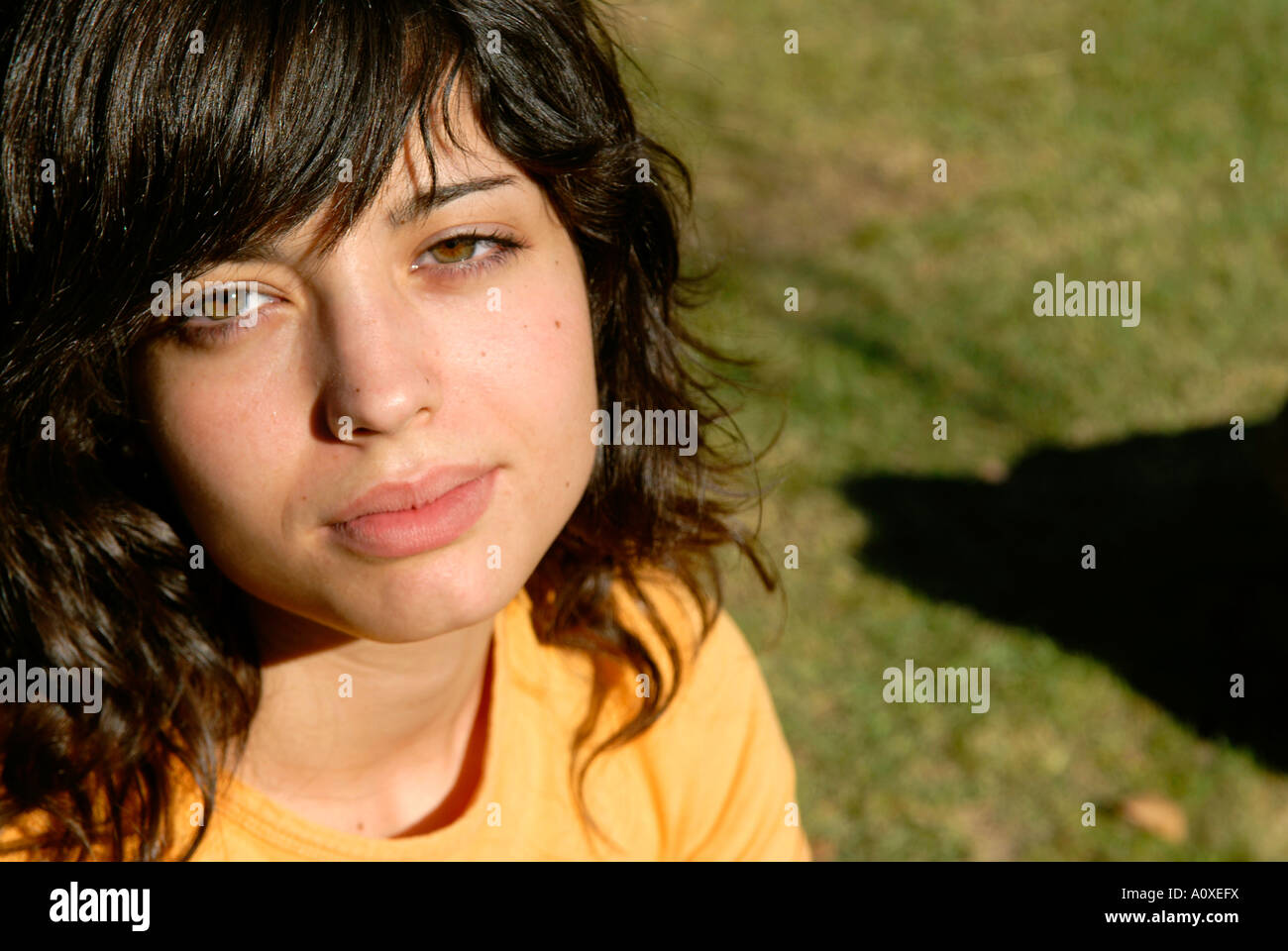 Portrait of a cute young teenager Stock Photo - Alamy