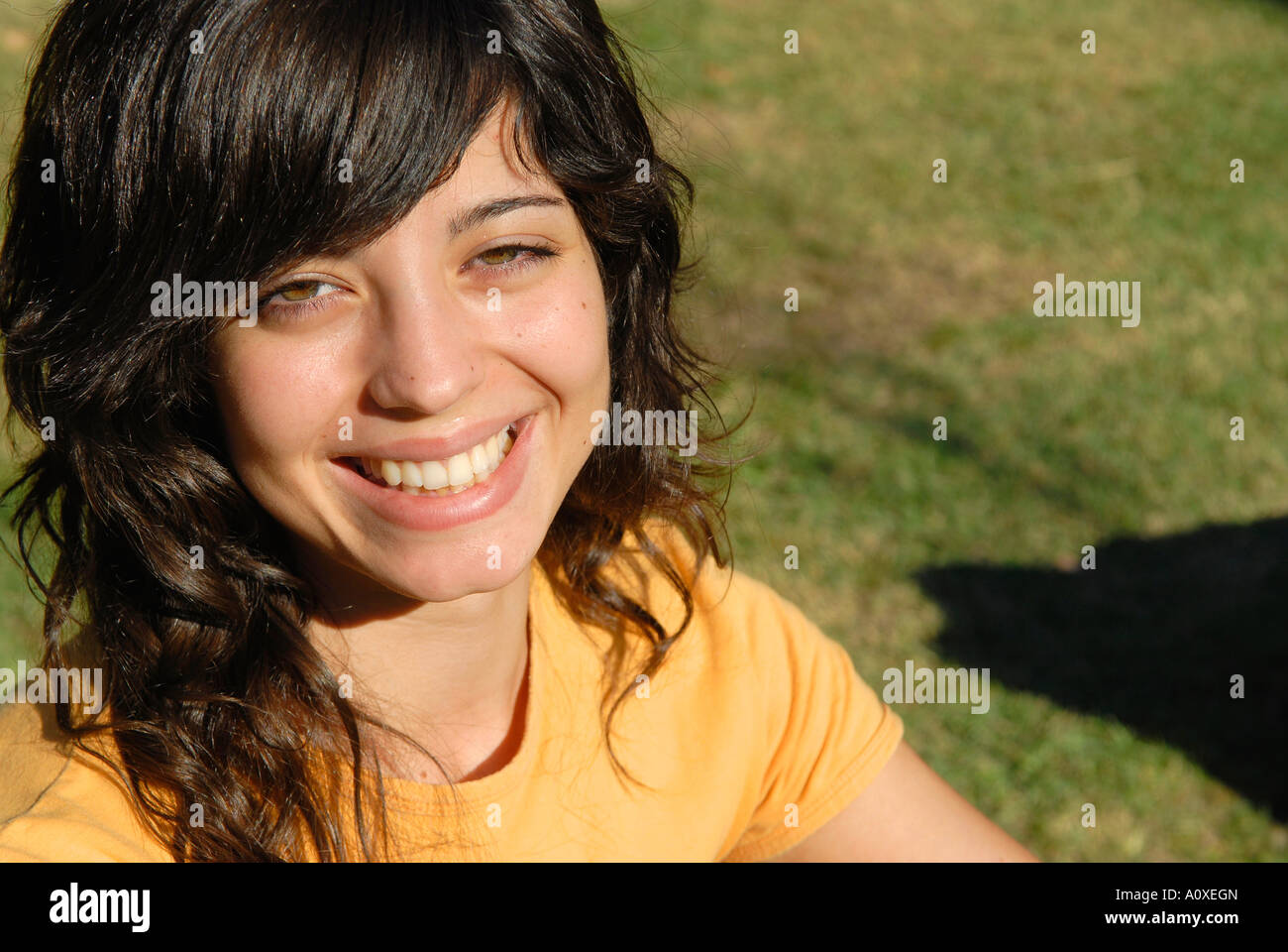 Portrait of a cute young teenager Stock Photo - Alamy