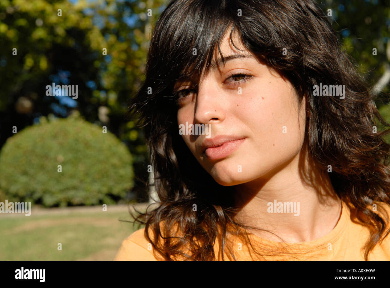 Portrait of a cute young teenager Stock Photo - Alamy